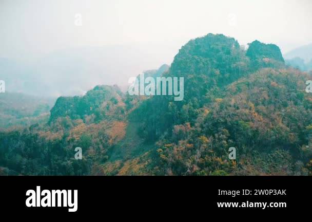 Smog of bushfire fires. Deforestation and Climate crisis. Toxic haze ...
