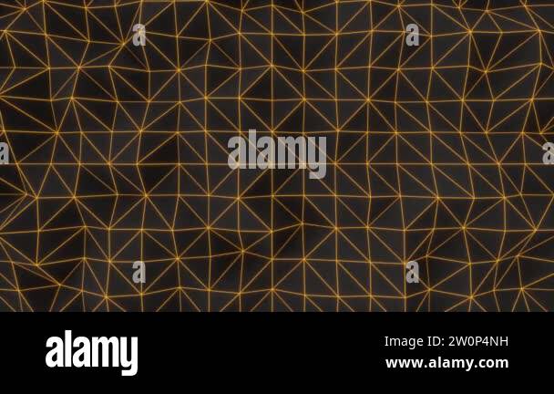 Abstract animated background made of polygonal shape. Dark low poly ...