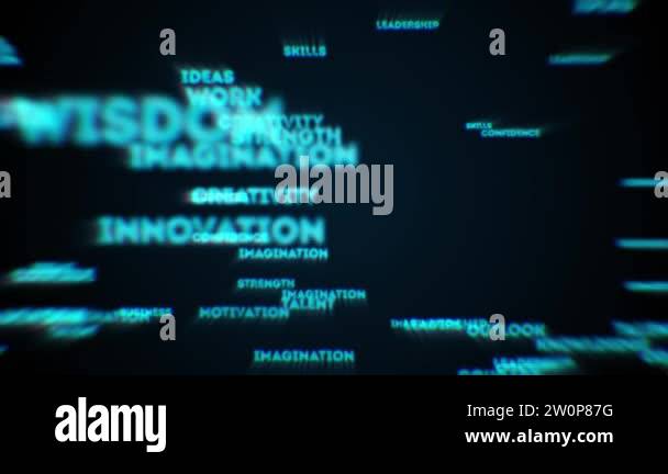 Abstract Business Success Text Reveal/ 4k animation of an abstract ...