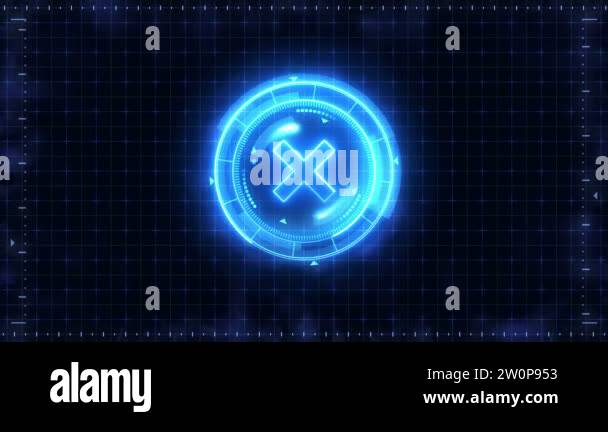 Futuristic sports game loop animation. Versus fight background. Radar ...