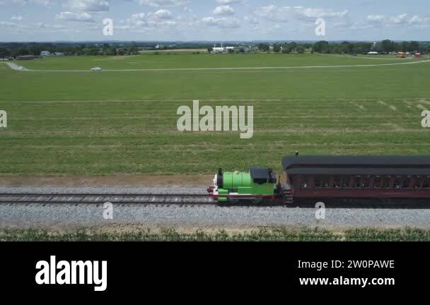 Strasburg, Pennsylvania, June 2019 - Aerial View of a Percy the Tank ...