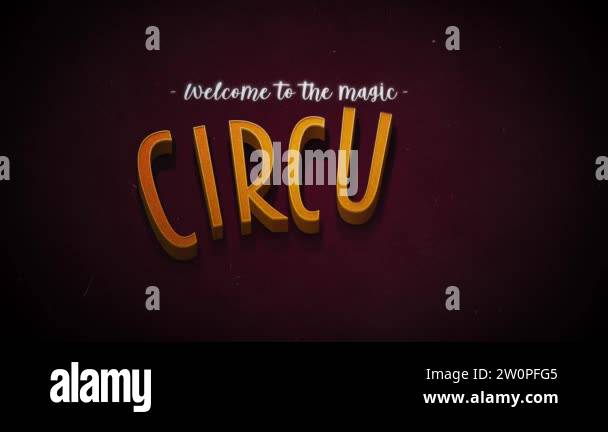 Vintage Retro Circus Background/ 4k animation of an elegant vintage and ...