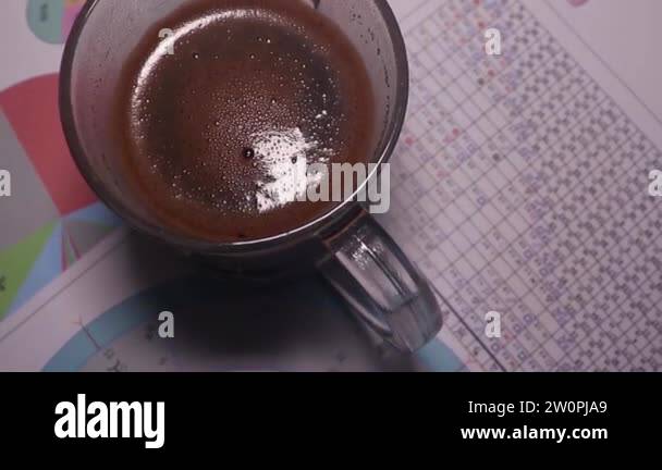 Workplace of a modern astrologer. Astrological charts, tables, diagrams ...