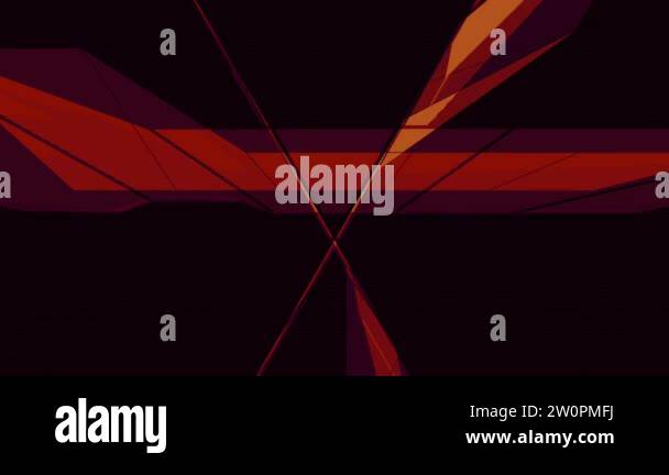 A computer generated animation of of geometric triangular shapes and ...