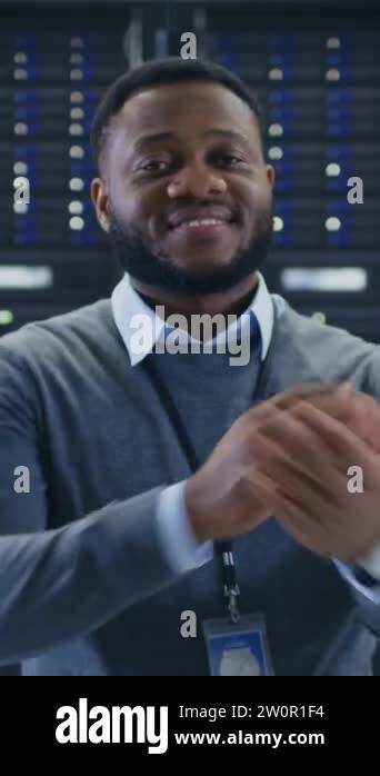 Bearded Black IT Engineer Standing and Posing with Crossed Arms in ...