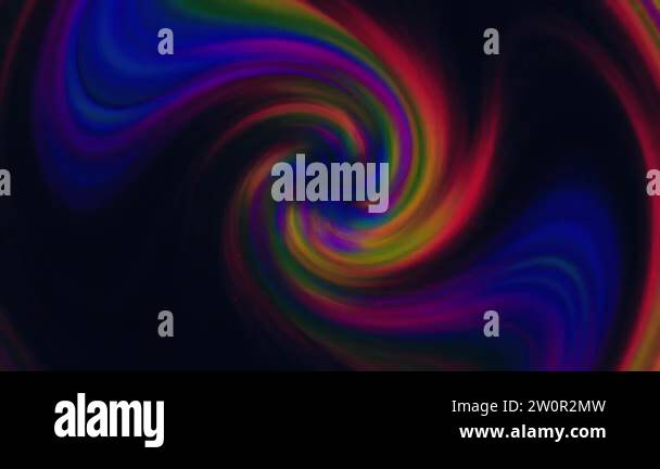 Seamlessly looping colorful hears on dark backdrop and flickering ...