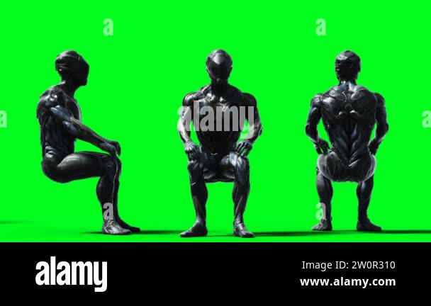 Military space soldier animation. Phisical, motion blur. Realistic 4k ...