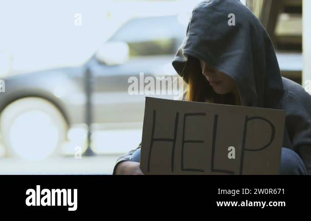 Homeless family poor help sign Stock Videos & Footage - HD and 4K Video ...
