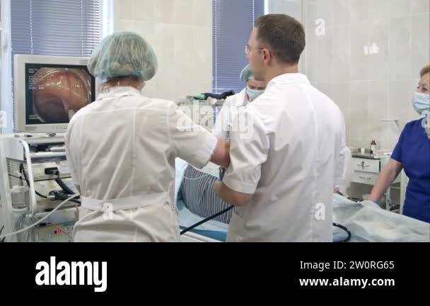Colonoscopy doctor performing colonoscopy Stock Videos & Footage - HD ...