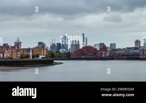 Time Lapse of Pageant Steps, Free Trade Wharf, 30 St Mary Axe (the ...