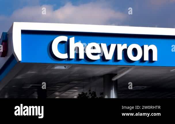Chevron gasoline sign Stock Videos & Footage - HD and 4K Video Clips ...