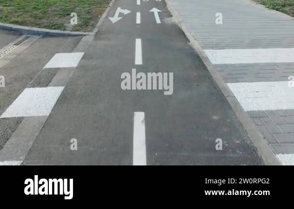 Bike lane symbol arrow Stock Videos & Footage - HD and 4K Video Clips ...
