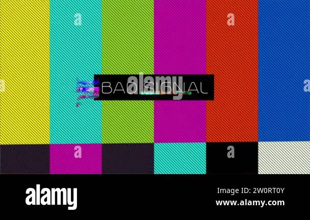 Bad signal on the analog signal in the TV. image with VCS signal ...