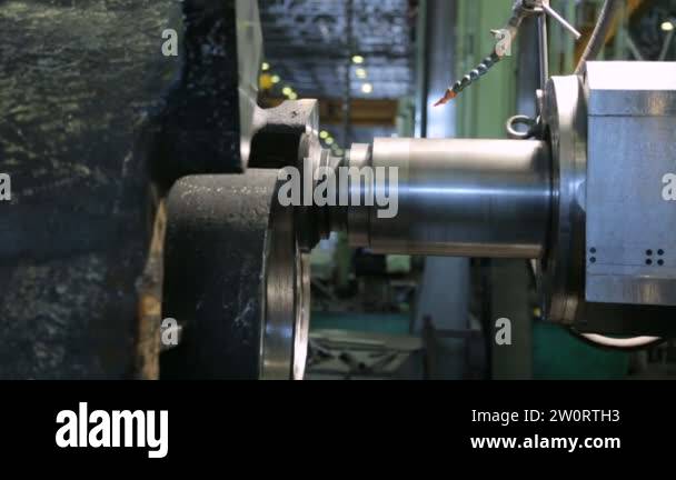 Workpiece processing on milling machine Stock Video Footage - Alamy