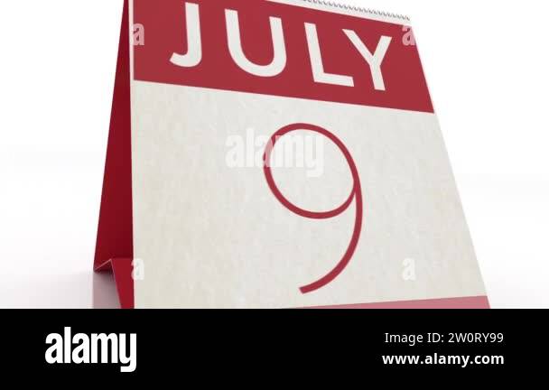 July 10 date calendar change Stock Videos & Footage - HD and 4K Video ...