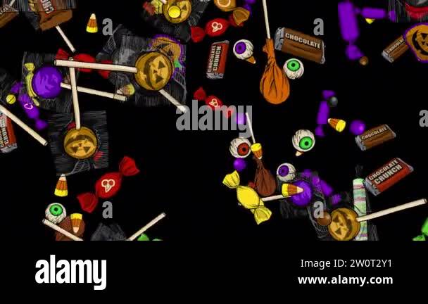 This animated Candy backdrop was hand drawn on photoshop and animated ...
