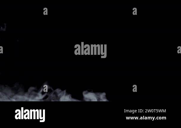 Realistic smoke, fog, cloud isolated on black background, screen mode ...