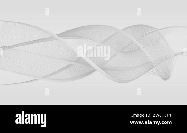 Abstract flowing white lines - design background, on white Stock Video ...