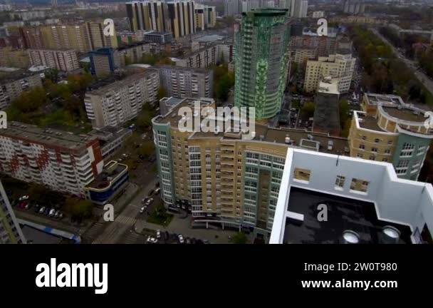 The roof and Ventilation system for high-rise buildings Stock Video ...
