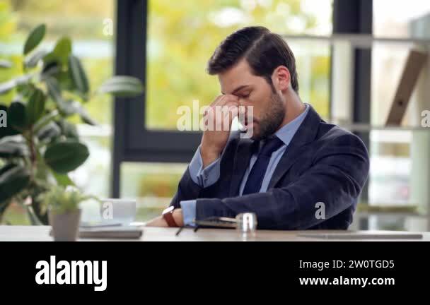 Tired businessman drinking coffee Stock Videos & Footage - HD and 4K ...