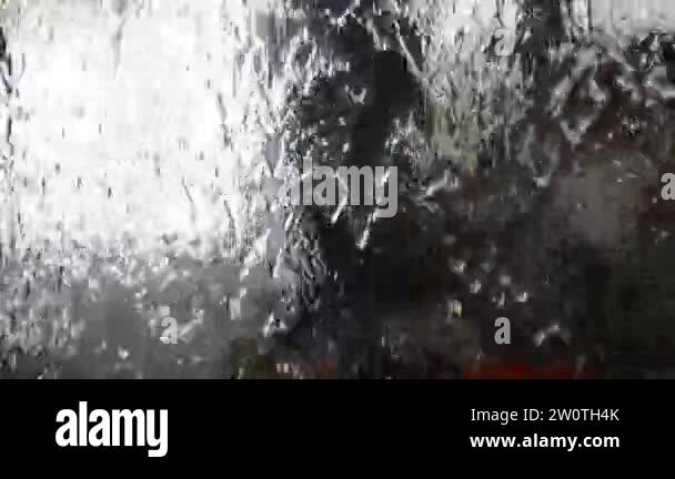 waterfall texture seamless loop, isolated on black with alpha and ...