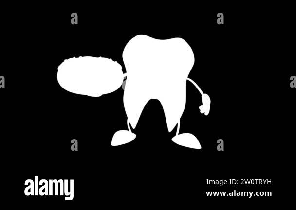 Illustration shiny cartoon tooth cartoon Stock Videos & Footage - HD ...