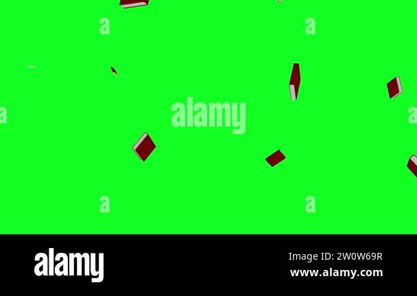 green screen 3d books 3d falling 3d green screen library books library ...