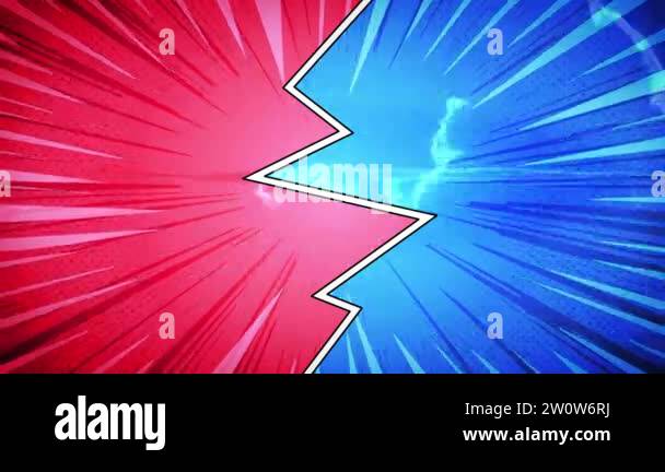 Comic Book Action Layout Background With Power Fx/ 4k animation of a ...