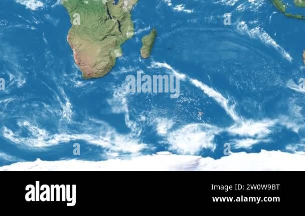 Realistic earth world map. Detailed world atlas seamless looping ...