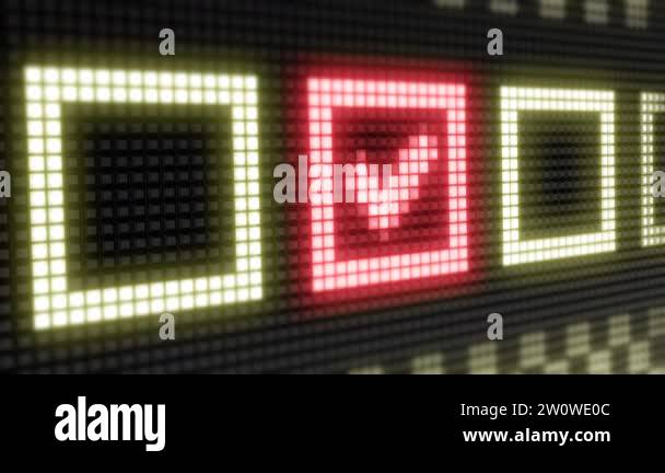 Checkbox icons. Looping footage has 4K Resolution with Encoder Prores 4444. 3D Illustration ...