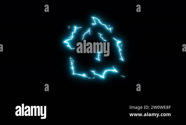 3 Step Thunder Spark Shot Electrical Cartoon Elements Animation ...