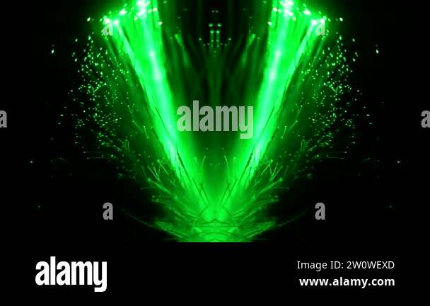 Wandering of a laser beam in an optical fiber filament bundle. Laser ...