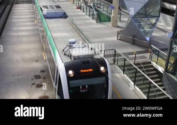 PERTH - FEB 10 2020:Perth railway station.Perth Railway Station is the ...