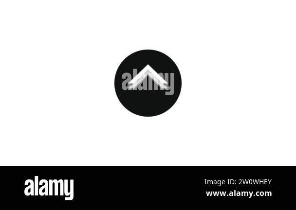 Animated arrows upward animation on transparent background with alpha ...