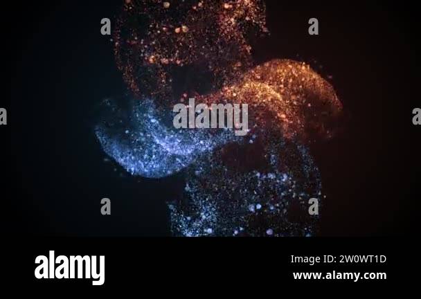 Hot vs cold energy. Solar flares and frozen particles facing and mixing ...