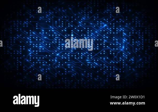 Technology Computer Chipset Background Loop/ 4k animation of an ...