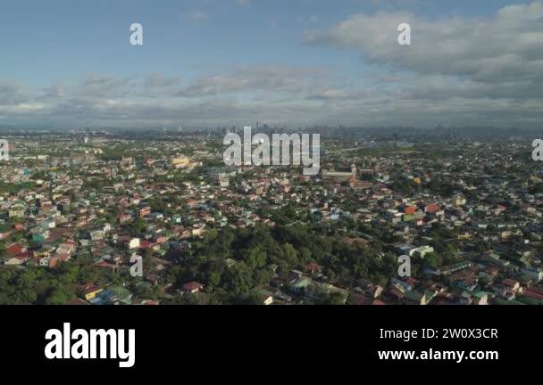 Capital of the Philippines is Manila. Residential areas and streets of ...