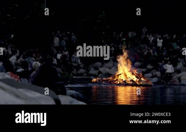 Midsummer day bonfire Stock Videos & Footage - HD and 4K Video Clips - Alamy