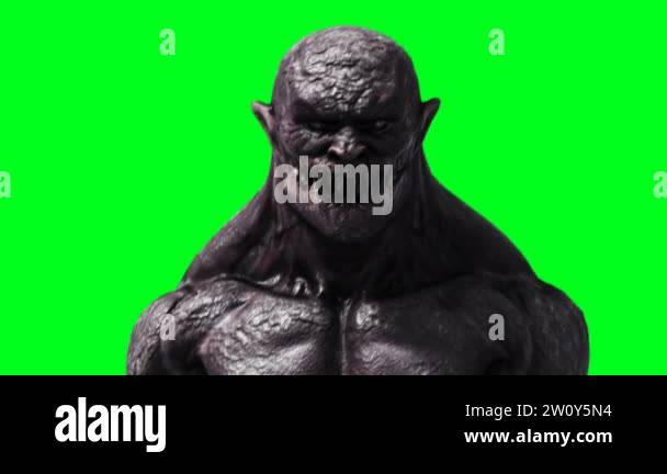 Scary monster animation. Phisical, motion, blur. Realistic 4k animation ...