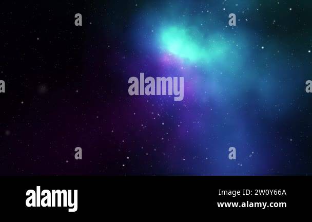 Abstract background flying pass through the milky way galaxy with stars ...