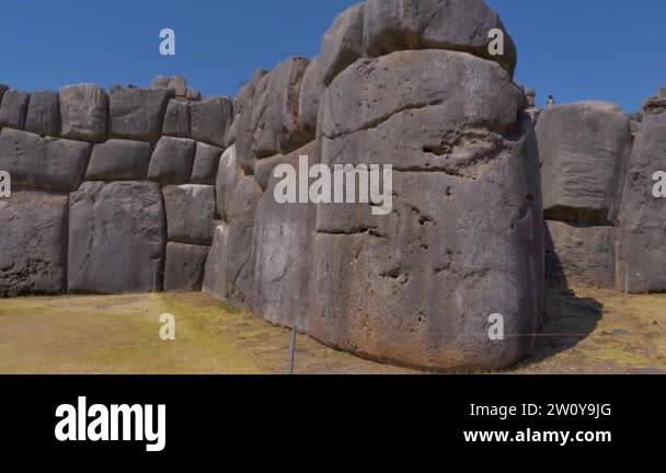 Ancient Inca citadel walls. Inca architecture and construction in the ...