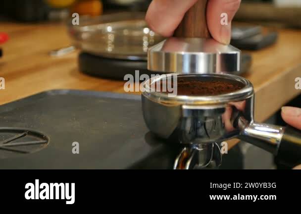 Holder professional coffee machine ground Stock Videos & Footage - HD ...