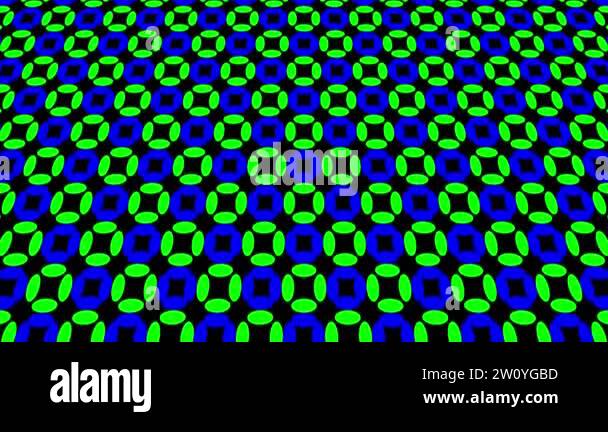 Graphic 2D video pattern that tilts up and moves, composed of designs ...