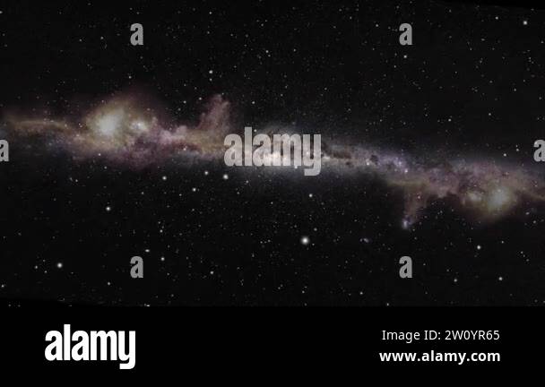 This stock motion graphic shows a bit of the universe as the POV ...