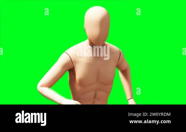 Dummy, mannequin animation. Phisical, motion blur. Realistic 4k ...