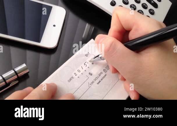 Cheque Stock Videos & Footage - HD and 4K Video Clips - Alamy