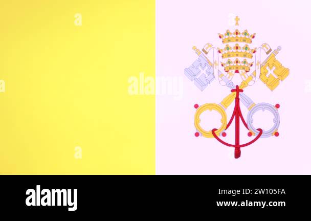 Thumb up with Vatican City State flag, approval gesture with copy space ...