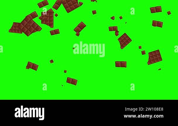 chocolate fast food green screen fast food bar fast food chocolate rain ...