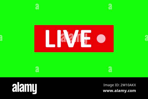 Live Stream sign. Red symbol, button of live streaming, broadcasting ...