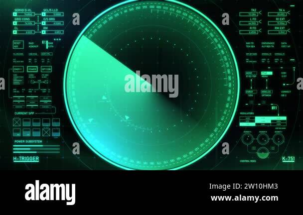 Radar Detecting Objects Location And Speed Monitoring Surroundings